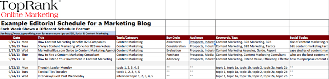 How to create an editorial calendar for your blog | 123 Reg Blog